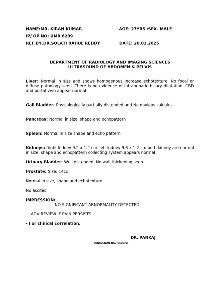 MR - Kiran Kumar | PDF