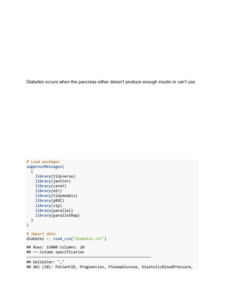 Diabetes Prediction Using Machine Learning | PDF | Receiver Operating ...
