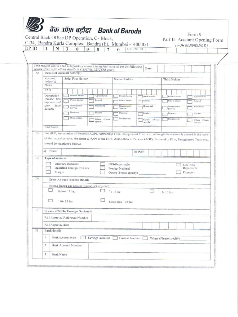 Revised DematCDSLForm | PDF