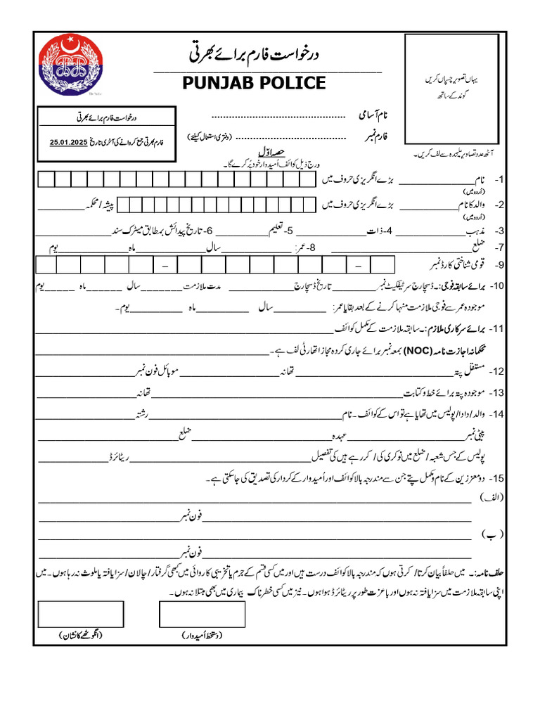 Application Form 8.1.2025 | PDF