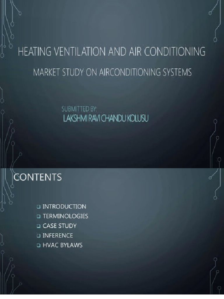 Case Study of HVAC Systems | PDF