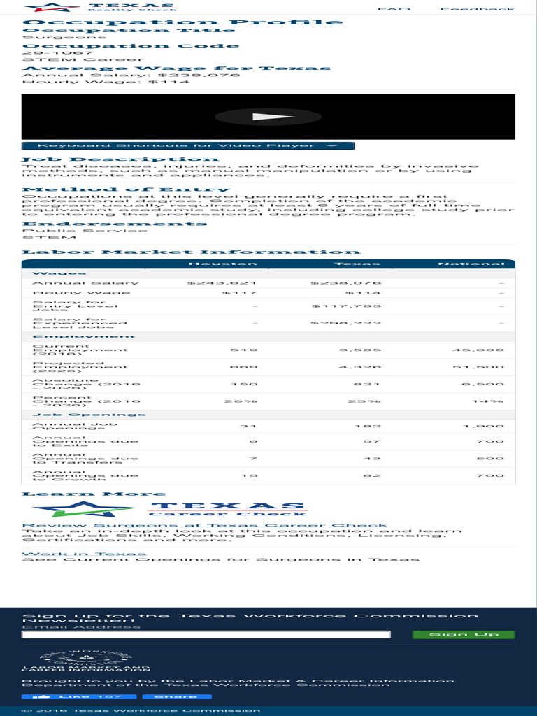 Texas Reality Check Lifestyle Calculator - Occupation Profile | PDF