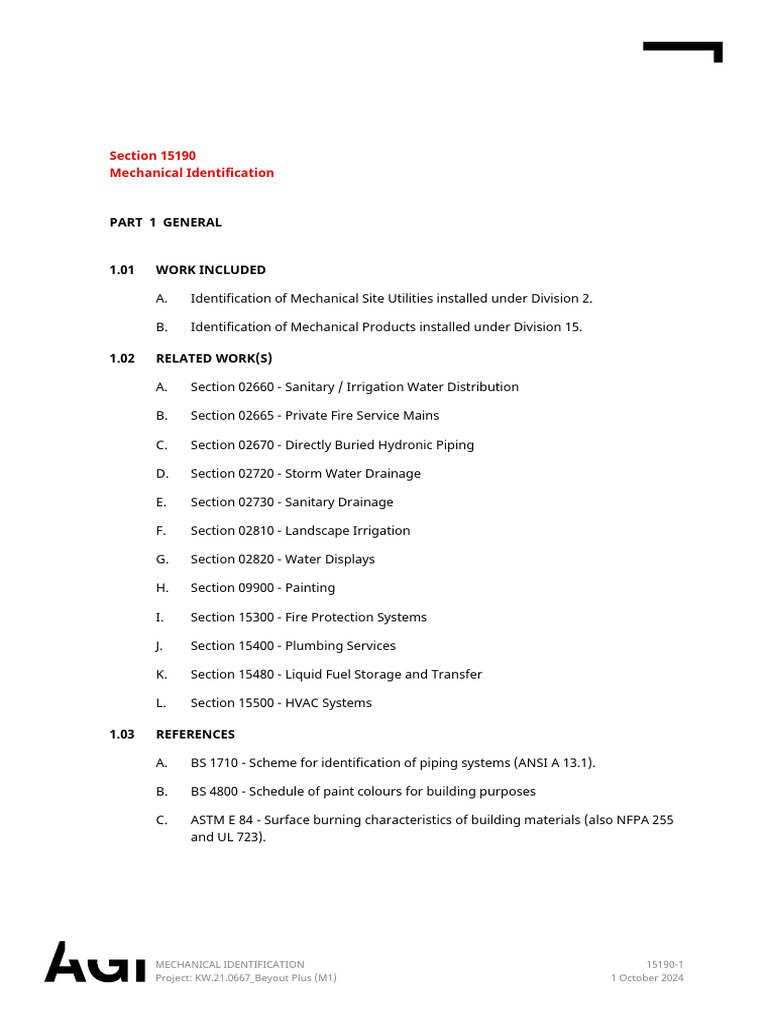 Mechanical Identification Guide | PDF | Screw | Valve