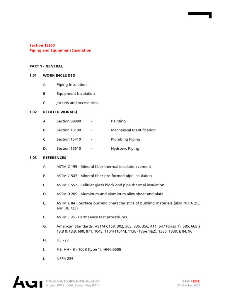 Piping and Equipment Insulation Guide | PDF | Thermal Insulation ...