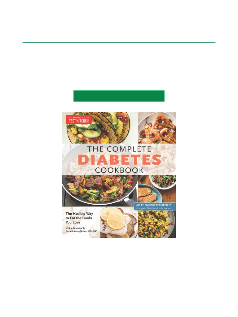 Complete Diabetes Cookbook Download | PDF