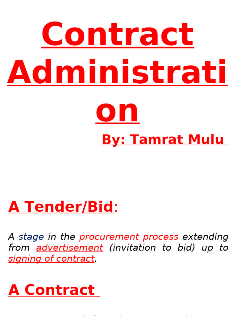 Contract Administration Essentials Guide | PDF | Breach Of Contract ...