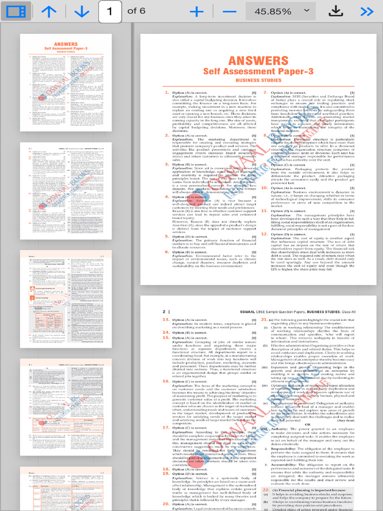 Download Solutions - Oswaal Books 2 | PDF