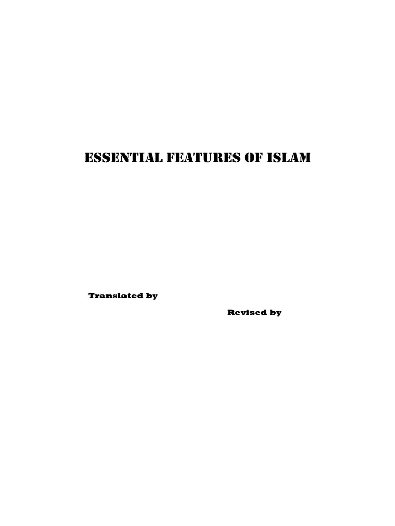 Pages From Essential Features of Islam | PDF | Prophets And Messengers ...