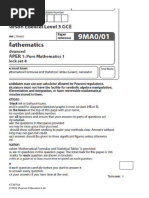 Edexcel A Level Mathematics Topic Checklist | PDF | Trigonometric ...