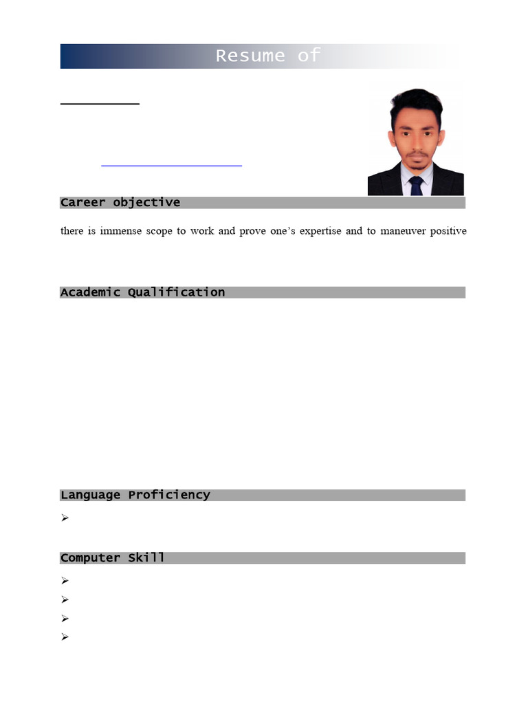 Milon New CV2 | PDF | Computing