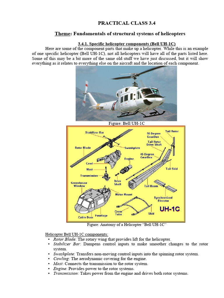 Aviation Practical Class 3.4 | PDF | Helicopter | Rotorcraft