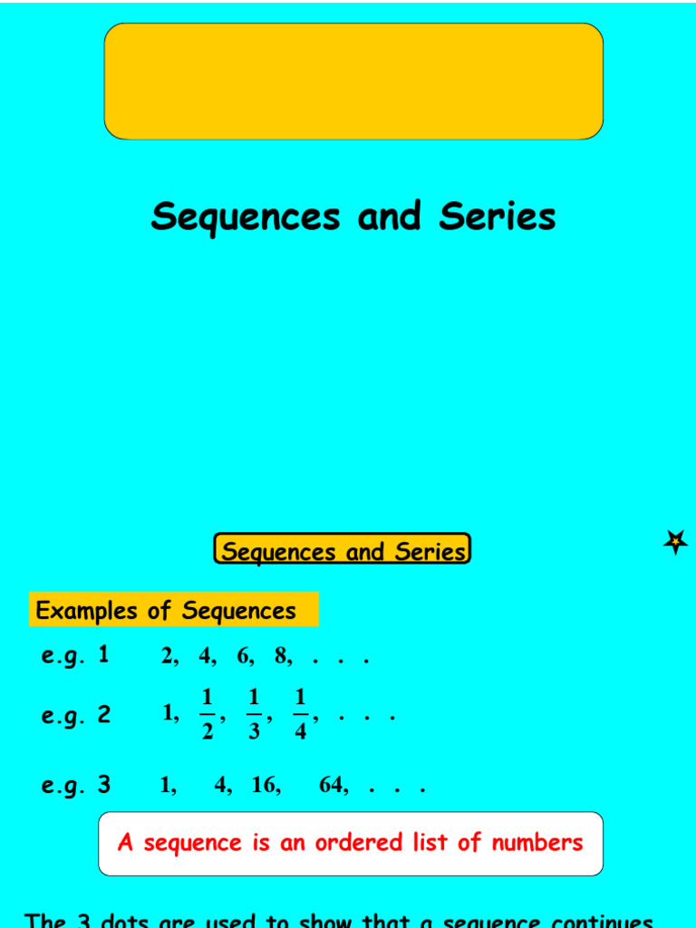 Sequences and Series Explained | PDF