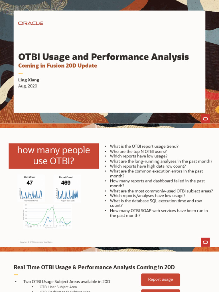 OTBI Usage Subject Area Launch | PDF | Databases | Information Technology