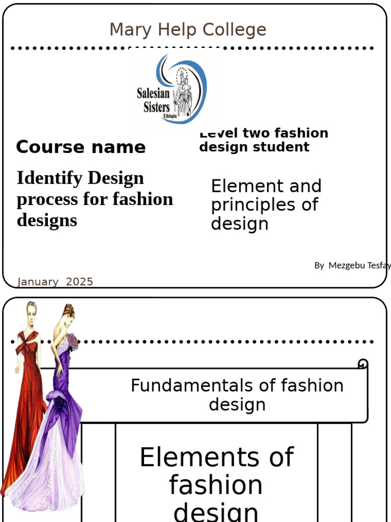 Elements of Fashion Design Explained | PDF | Clothing | Seam (Sewing)