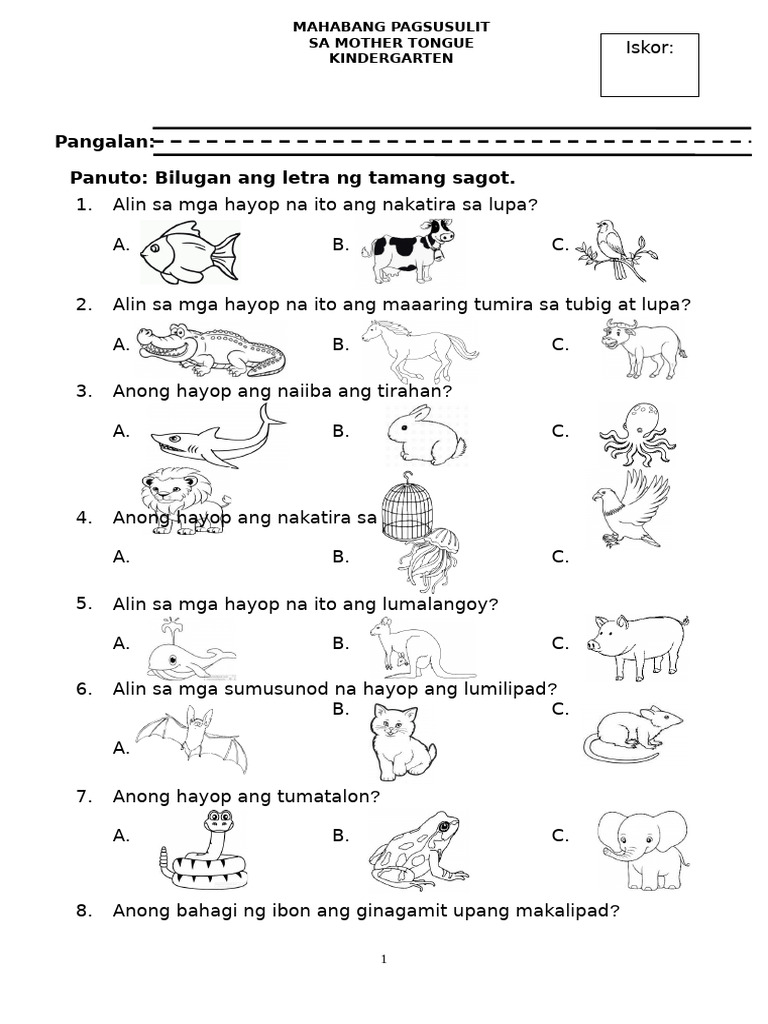 4TH MTB Mahabang Pagsusulit 2023-2024.1 | PDF
