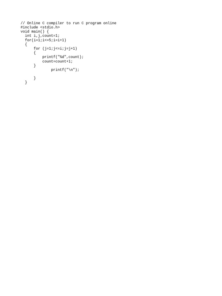 C Programming: Online Compiler Guide | PDF
