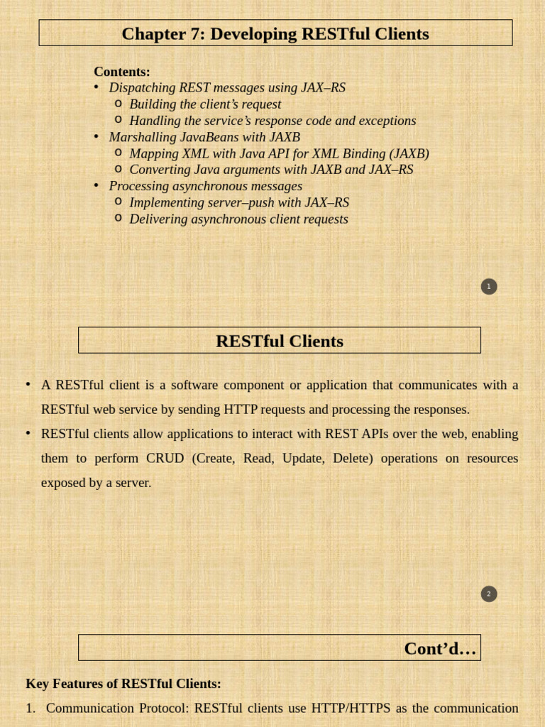 Ch-7--Developing RESTful Clients | PDF | Json | Xml