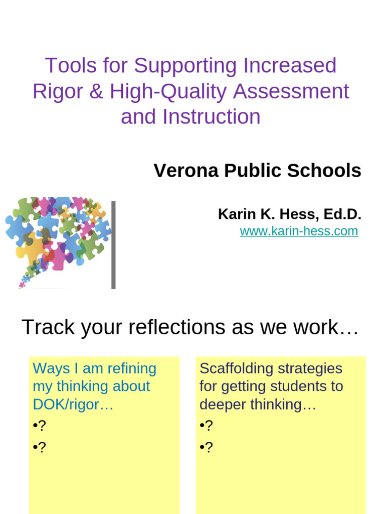 1_Hess_CCSS rigor_send | PDF | Concept | Reason