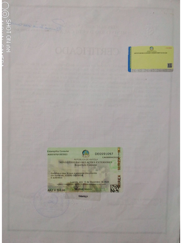 Cert- Josias Verso | PDF