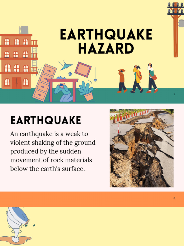 Yellow Illustrated Earthquake Emergency Response Presentation 20250226 ...