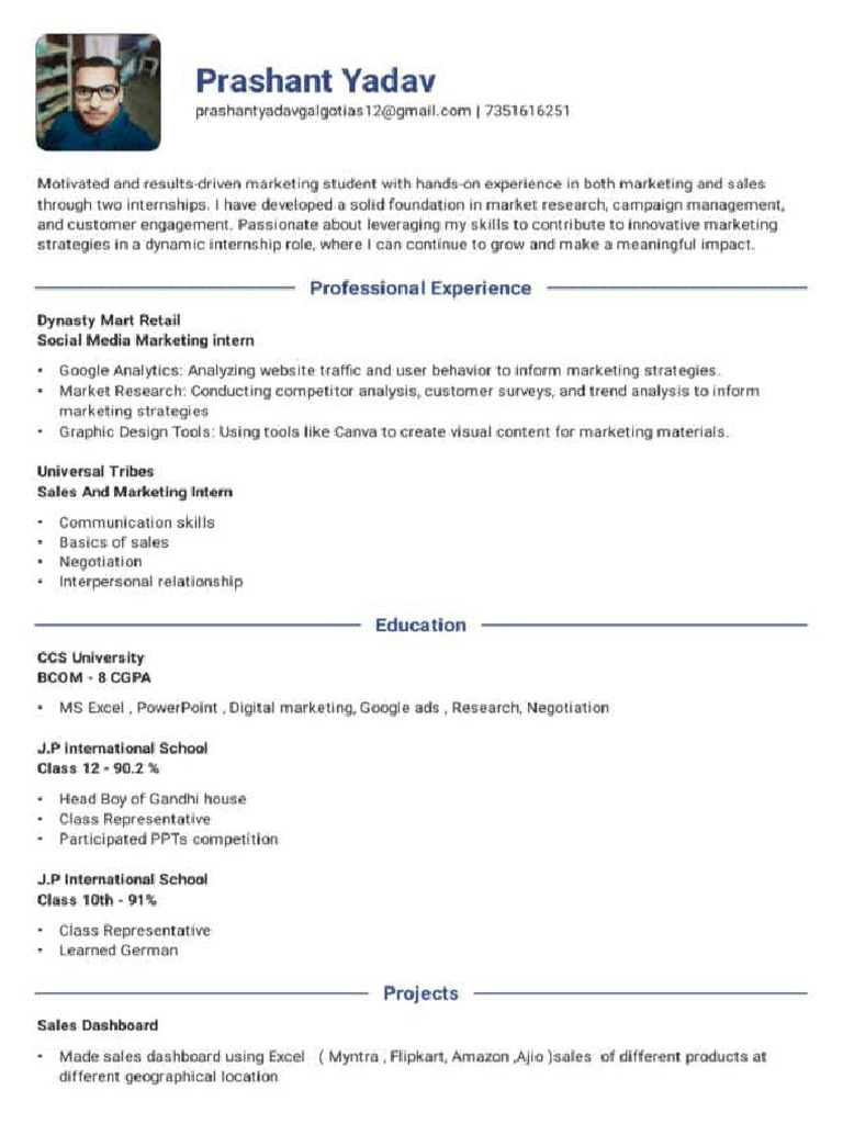 Marketing Resume | PDF