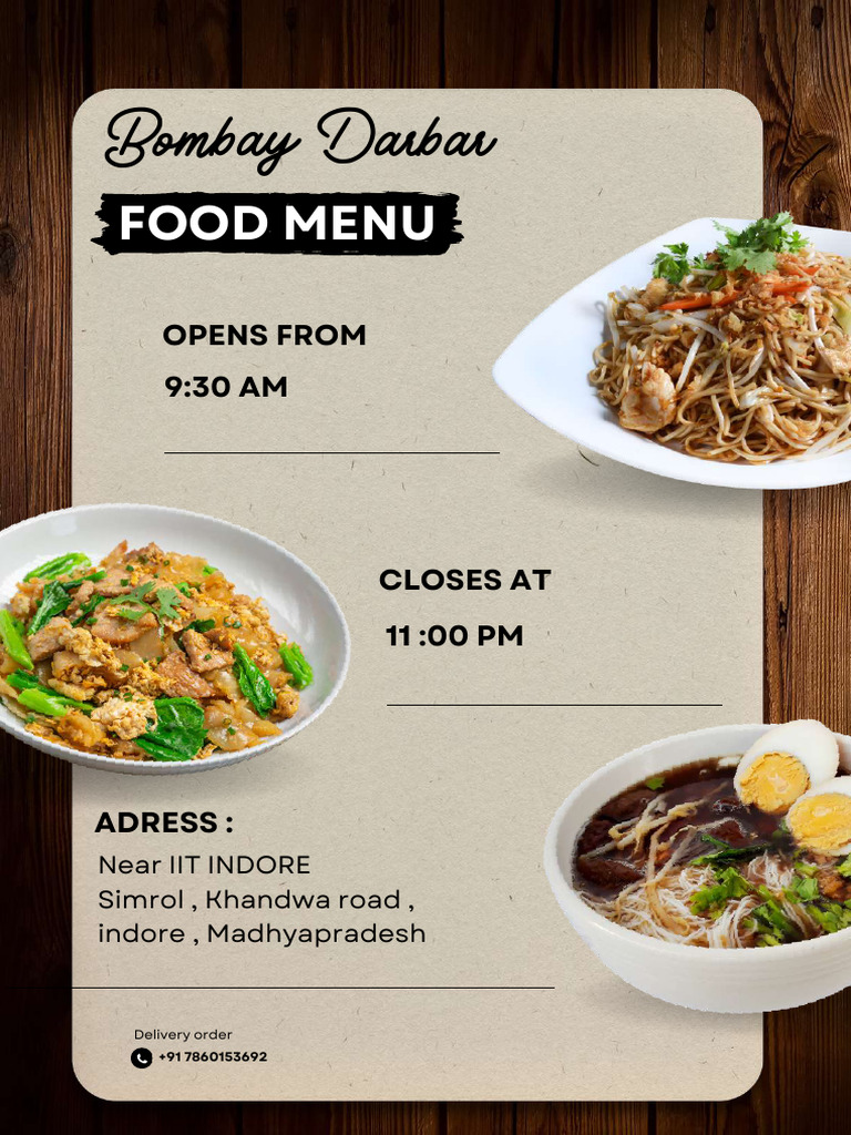 Bombay Darbar Simrol Food Menu | PDF | Kebab | Asian Cuisine