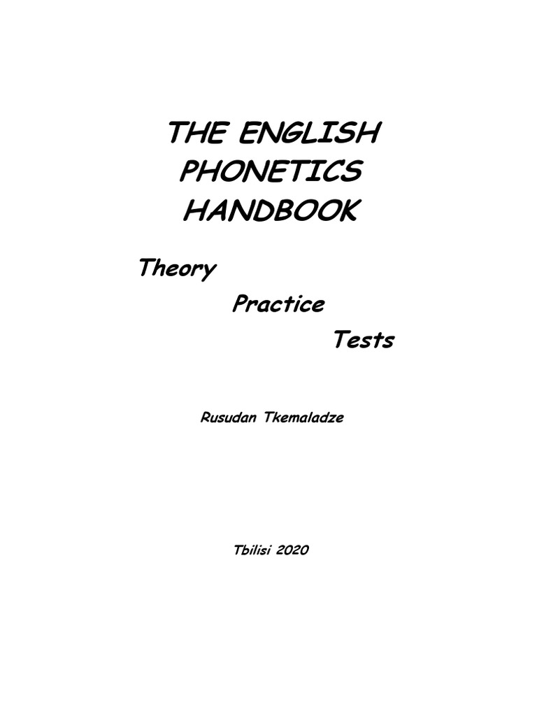 The-English-Phonetics-Handbook-sample | PDF | Consonant | Stress ...