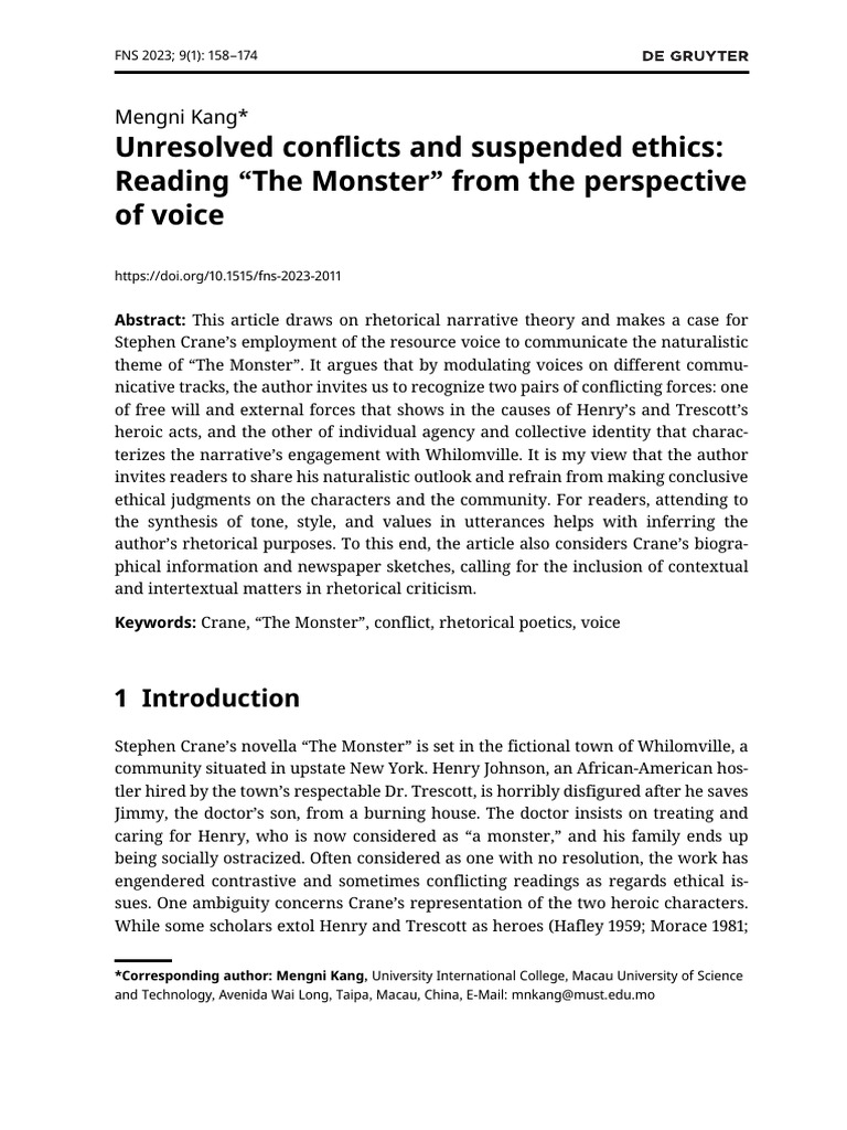 Publication Unresolved Conflicts and Suspened Ethics | PDF | Narrative