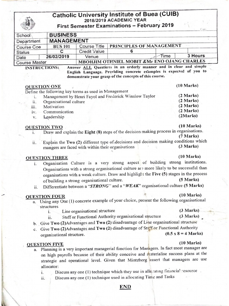 Bus 101-2019-2 | PDF