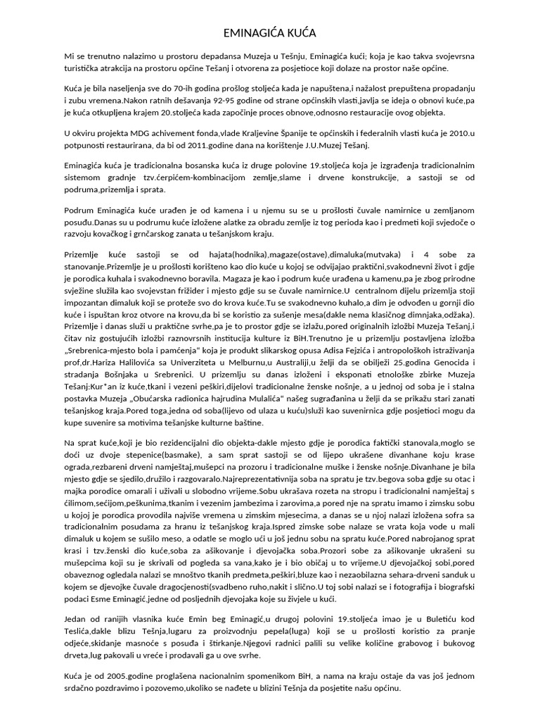 Eminagica Kuca | PDF