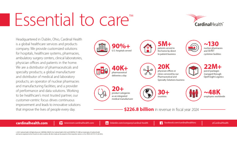cardinal-health-fact-sheet | PDF | Pharmacy | Health Care