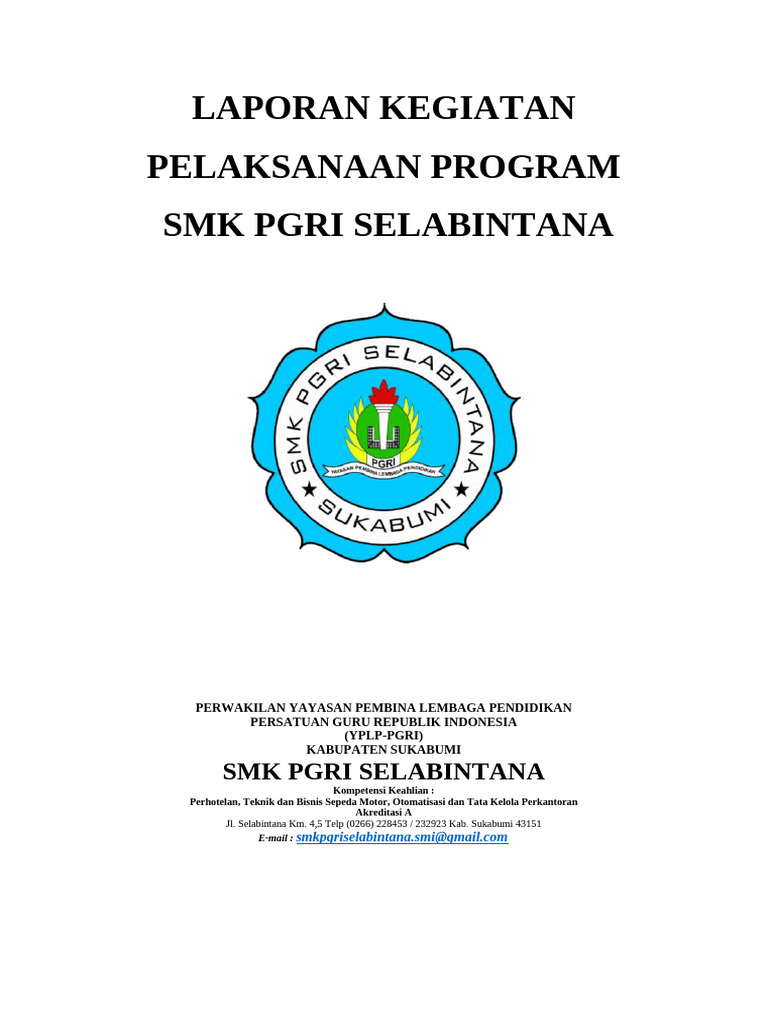 Laporan Kegiatan Pelaksanaan Program | PDF