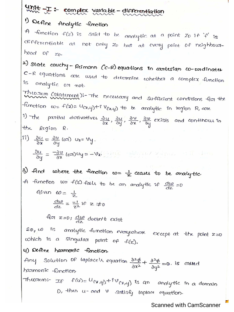 CV&NM - Q.B - 2-Marks Answers | PDF