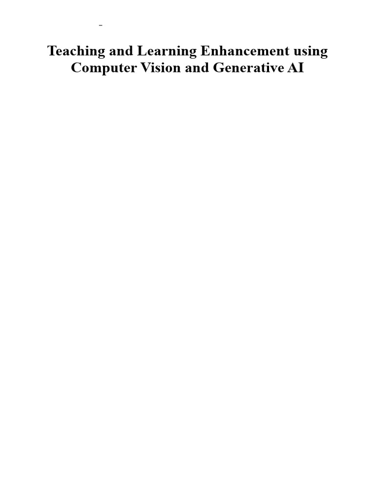AI-Enhanced Teaching with Gesture Tech | PDF | Speech Recognition ...