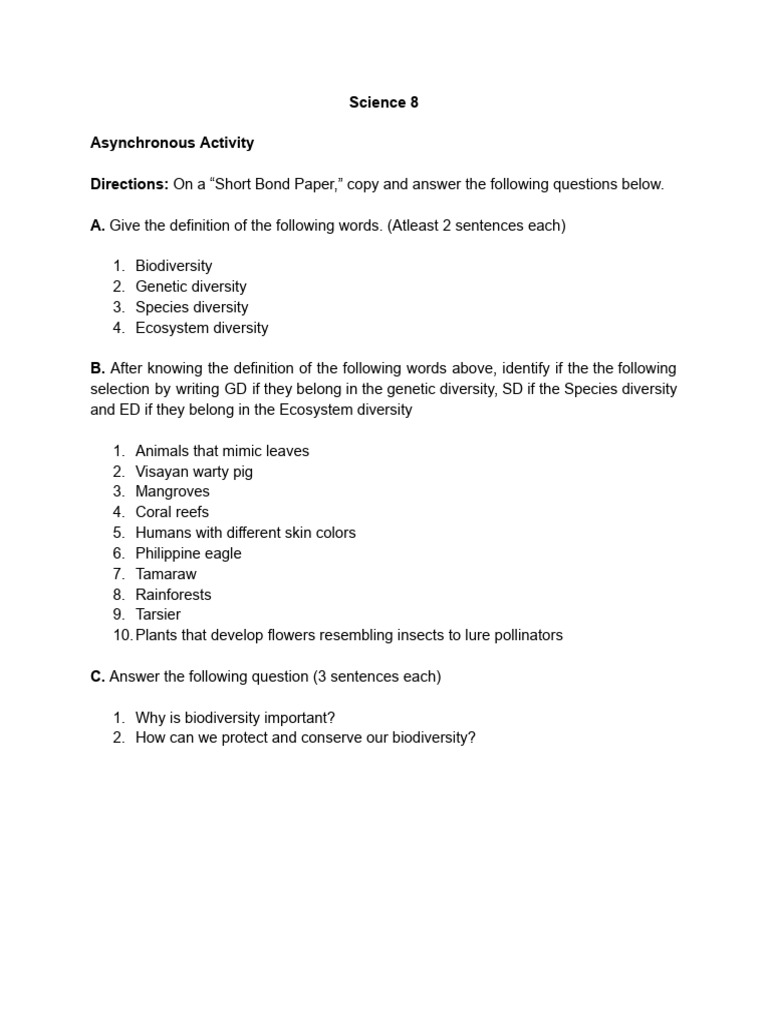 Mar 3, 2025 Asynchronous Activity in Science | PDF