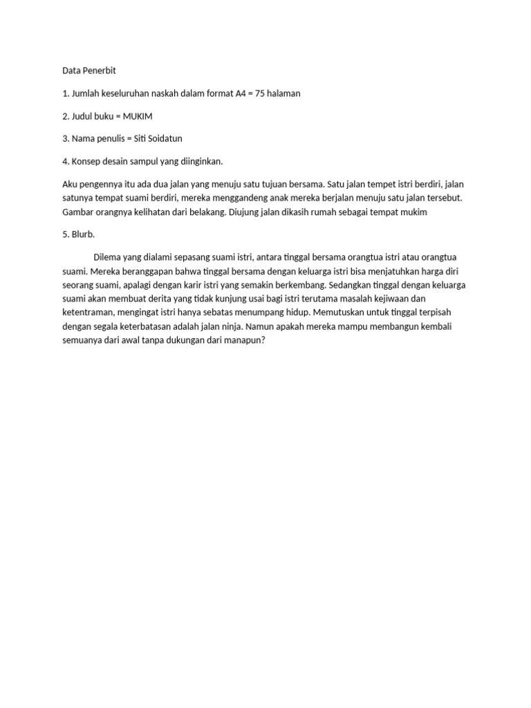 Bagi Data Penerbit Mukim | PDF