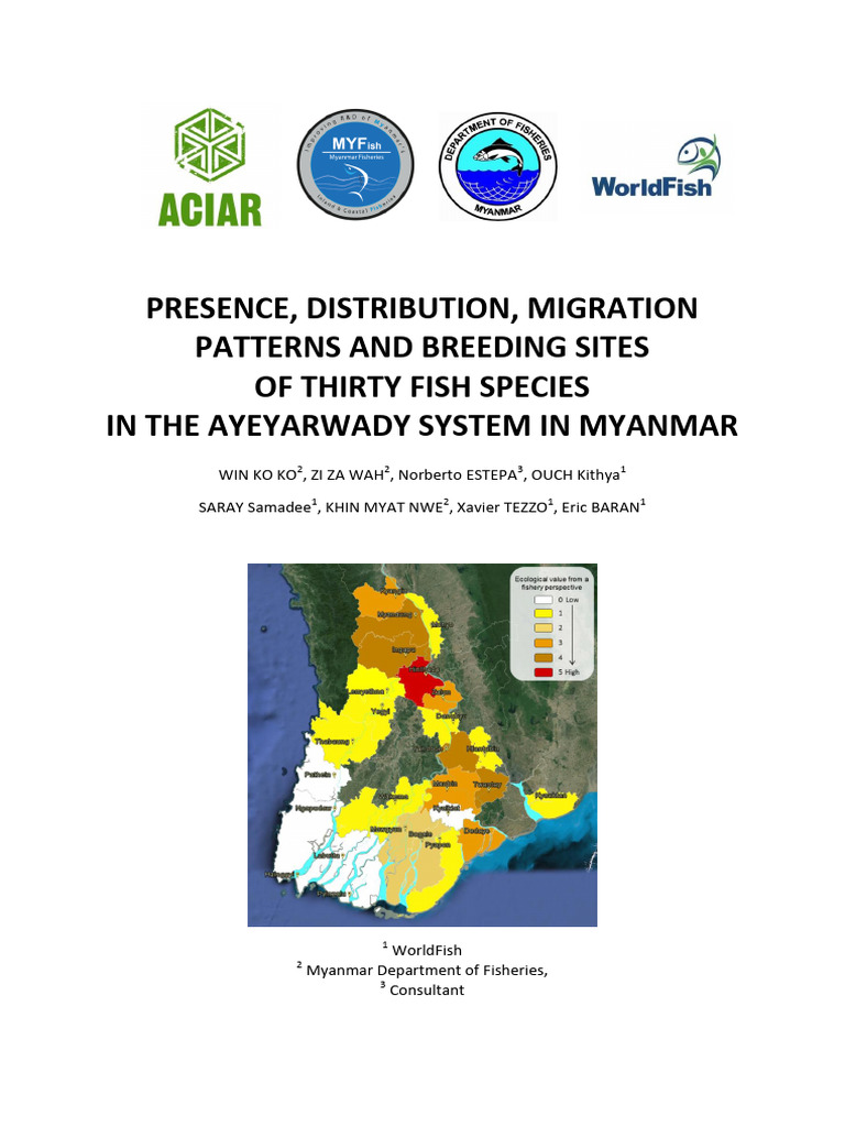 Fish Species in Ayeyarwady System | PDF | Fish And Humans | Fish