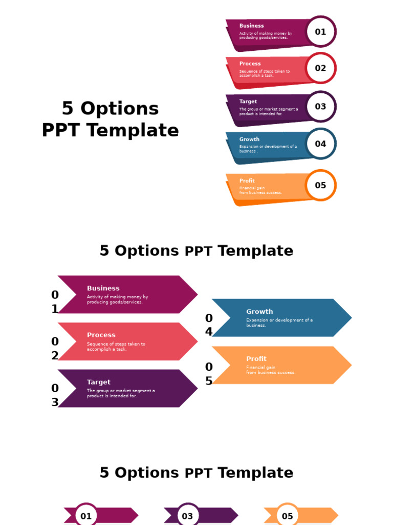 Slide - Egg-478860-5 Options PPT Template | PDF | Microsoft Power Point ...