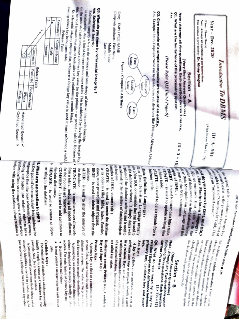 Dbms Pyq | PDF | Computing | Programming Paradigms