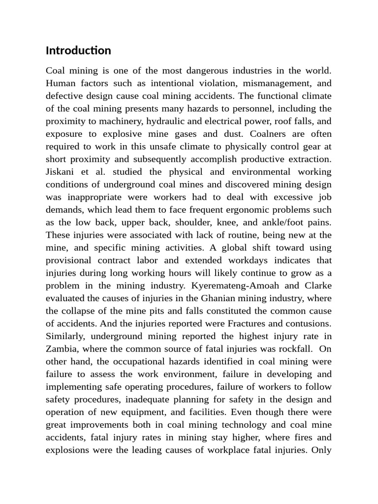 General Saftey in Mining. 0ne08 | PDF | Mining | Occupational Safety ...
