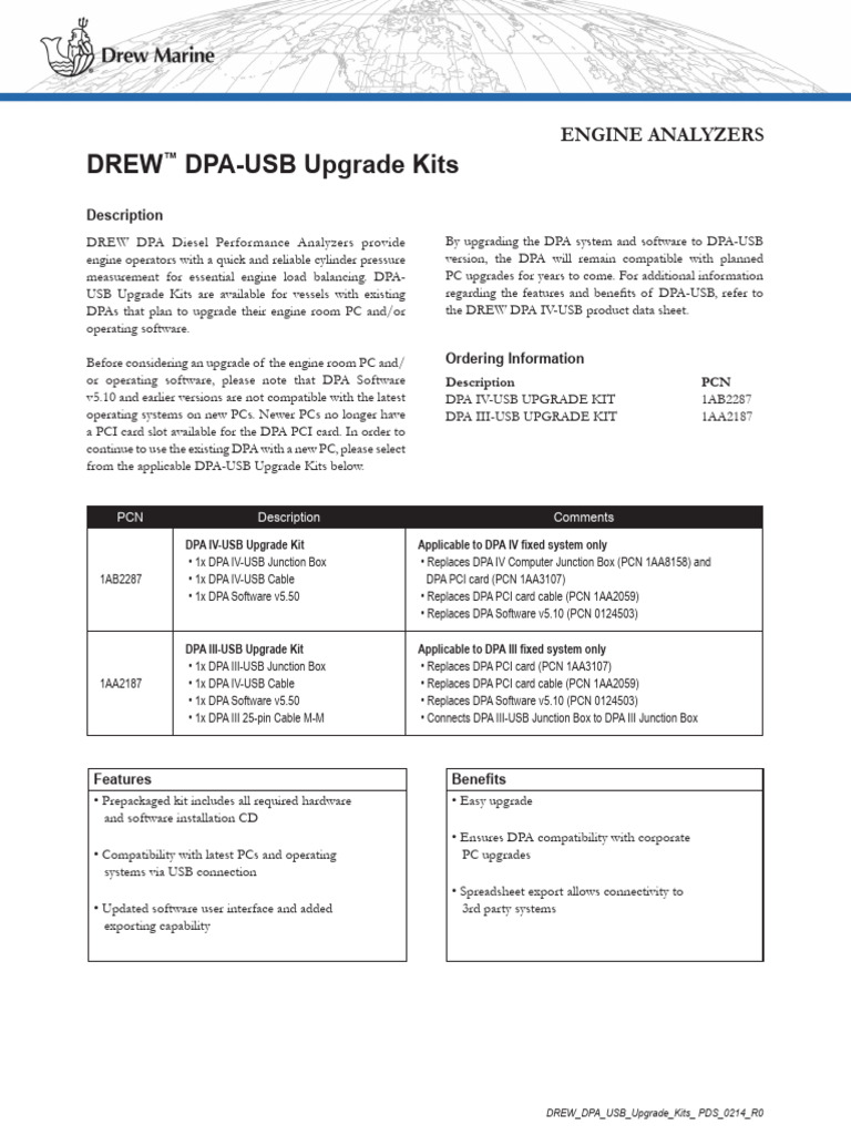 DREW DPA USB Upgrade Kits | PDF | Personal Computers | Software