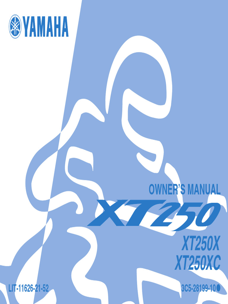 2008 XT250X XT250XC | PDF | Clutch | Motorcycle
