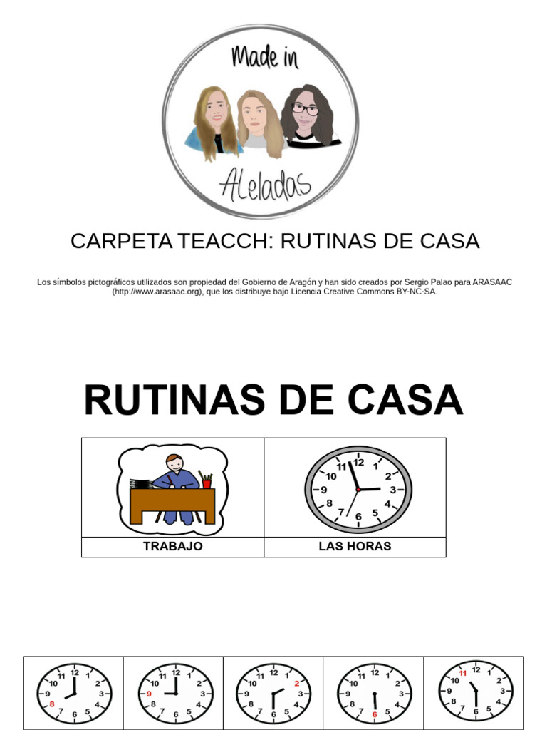 Rutinas de Casa con TEACCH | PDF
