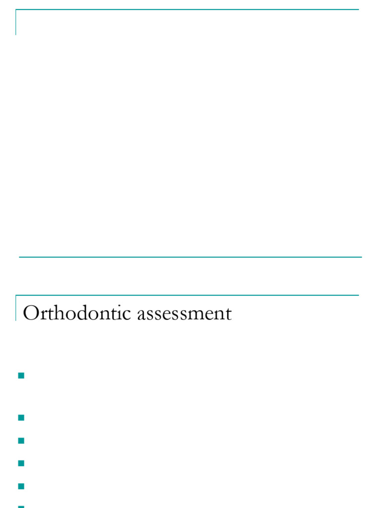 Korkhaus Index in Orthodontic Assessment | PDF | Orthodontics | Tooth