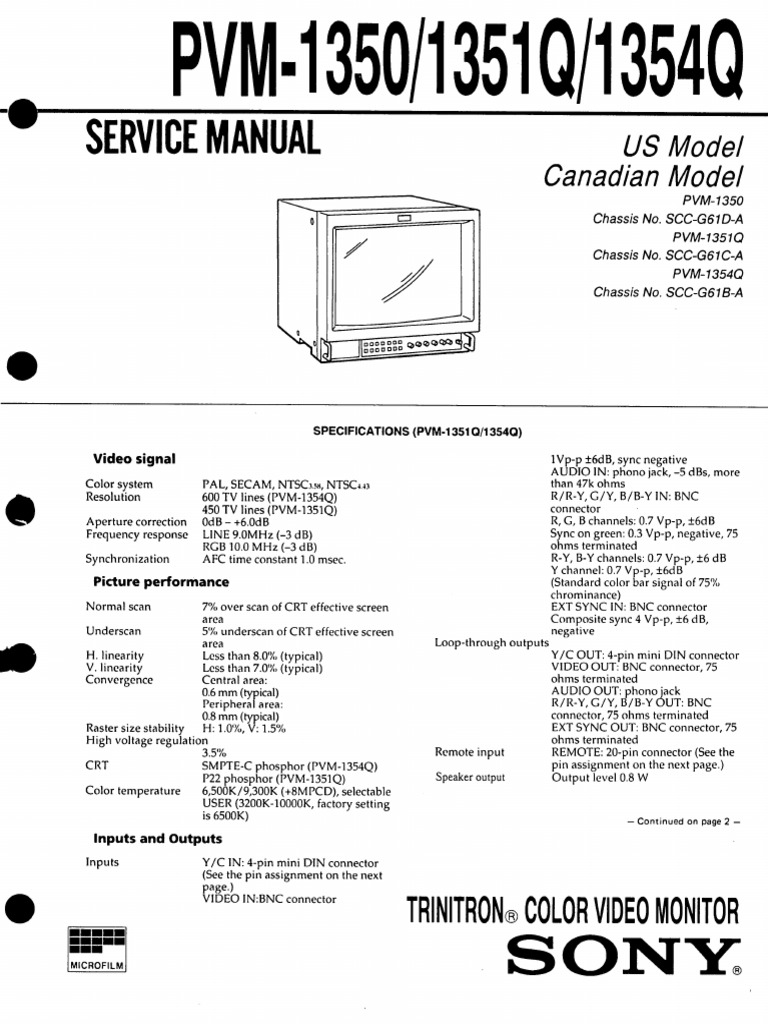 sony_pvm-1350_pvm-1351q_pvm-1354q | PDF