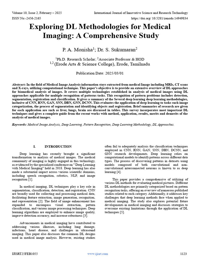 Deep Learning in Medical Imaging Analysis | PDF | Image Segmentation ...