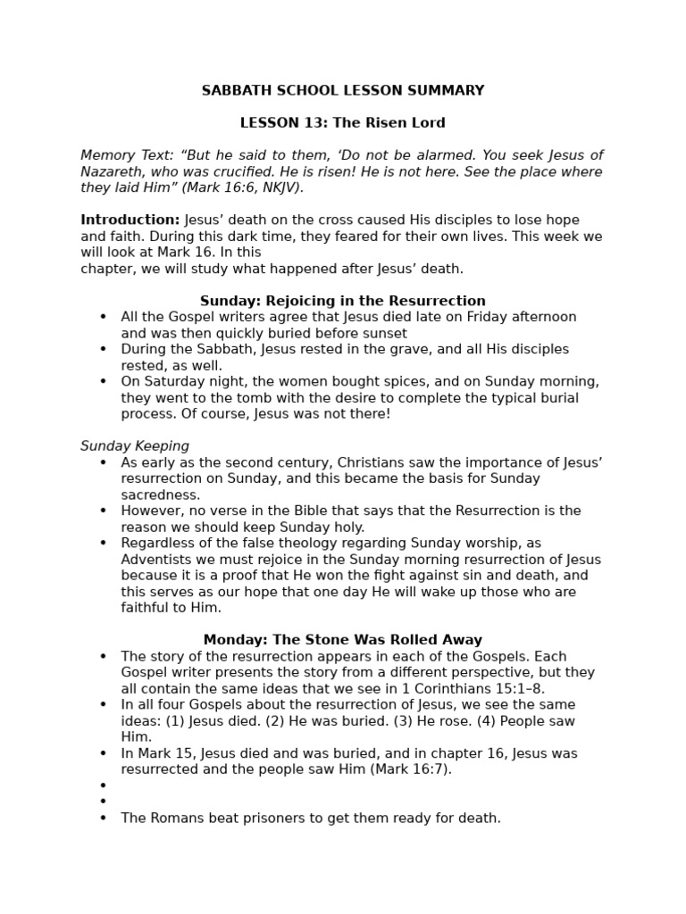 13 | PDF | Gospel Of Mark | Jesus