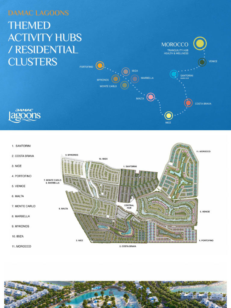 Damac Lagoons - All Clusters | PDF