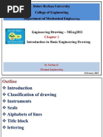 Engineering drawing unit 1 | PDF | Compass | Drawing