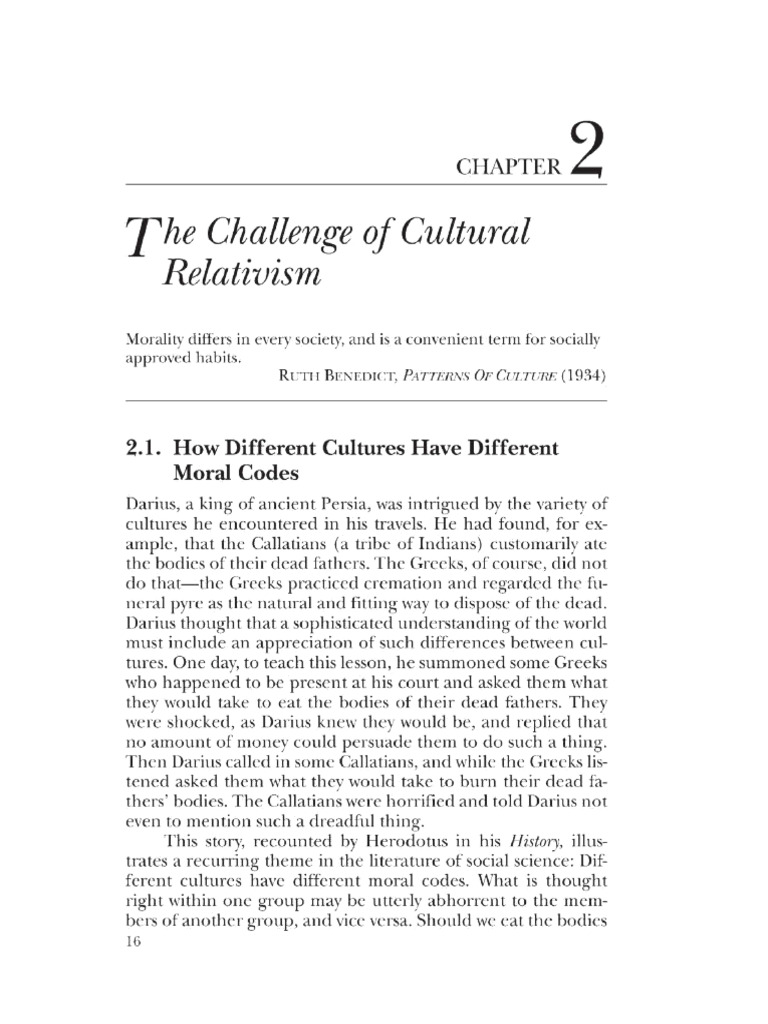The Challenge of Cultural Relativism | PDF